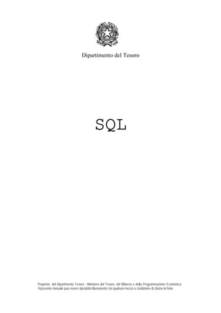 Guida Database SQL | PDF