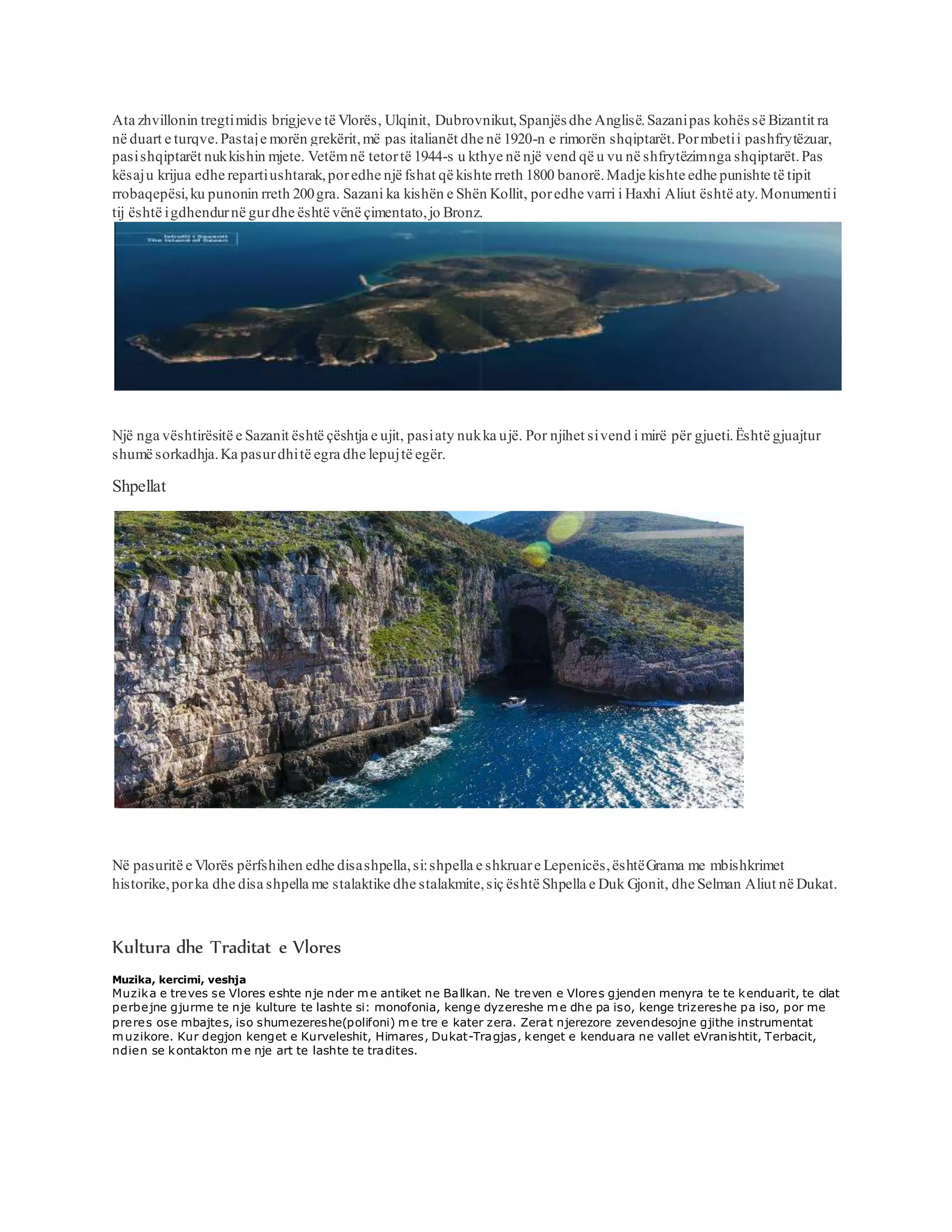 Guida turistike e vlores letersi | DOCX