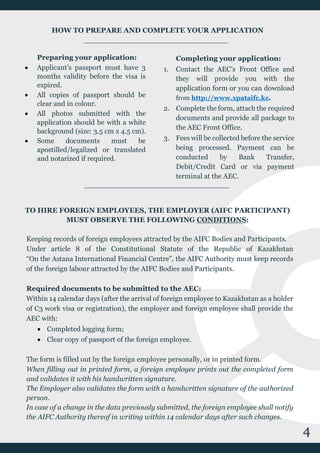 Guidebook of the AIFC Expat Centre | PDF