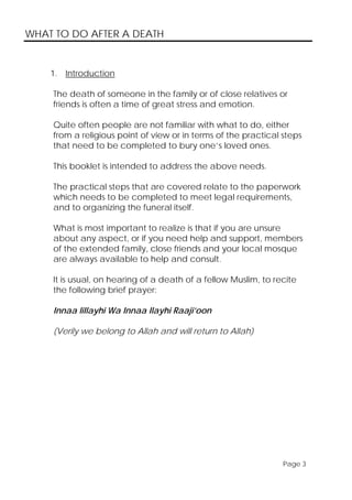 Guide What to do after a Death | PDF