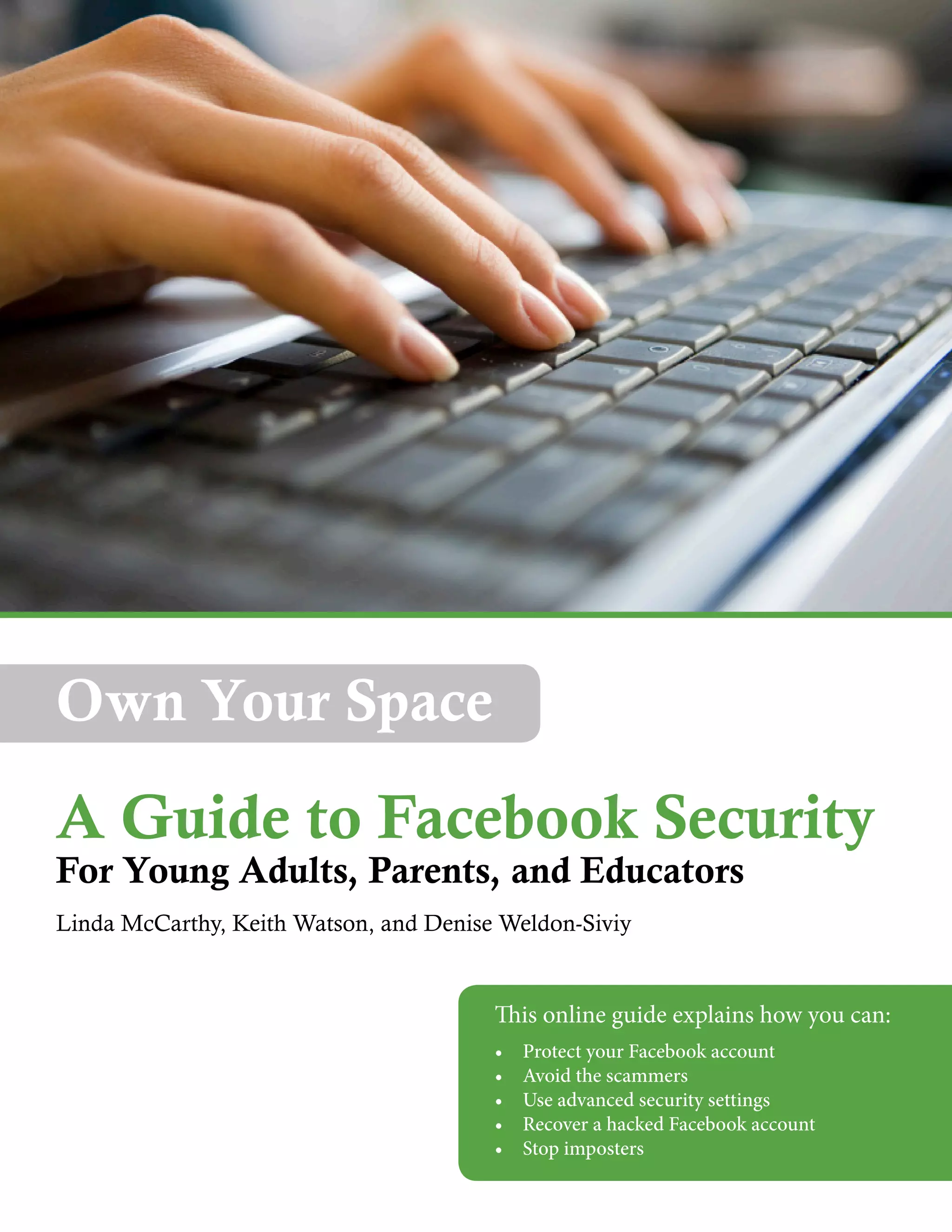 Guide to facebook security | PDF | Internet for Beginners | Internet