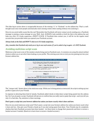 Guide to facebook security | PDF | Internet for Beginners | Internet