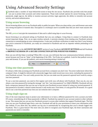Guide to facebook security | PDF | Internet for Beginners | Internet
