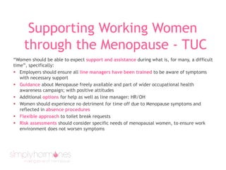 Menopause in the Workplace - A Guide 4-managers | PPTX