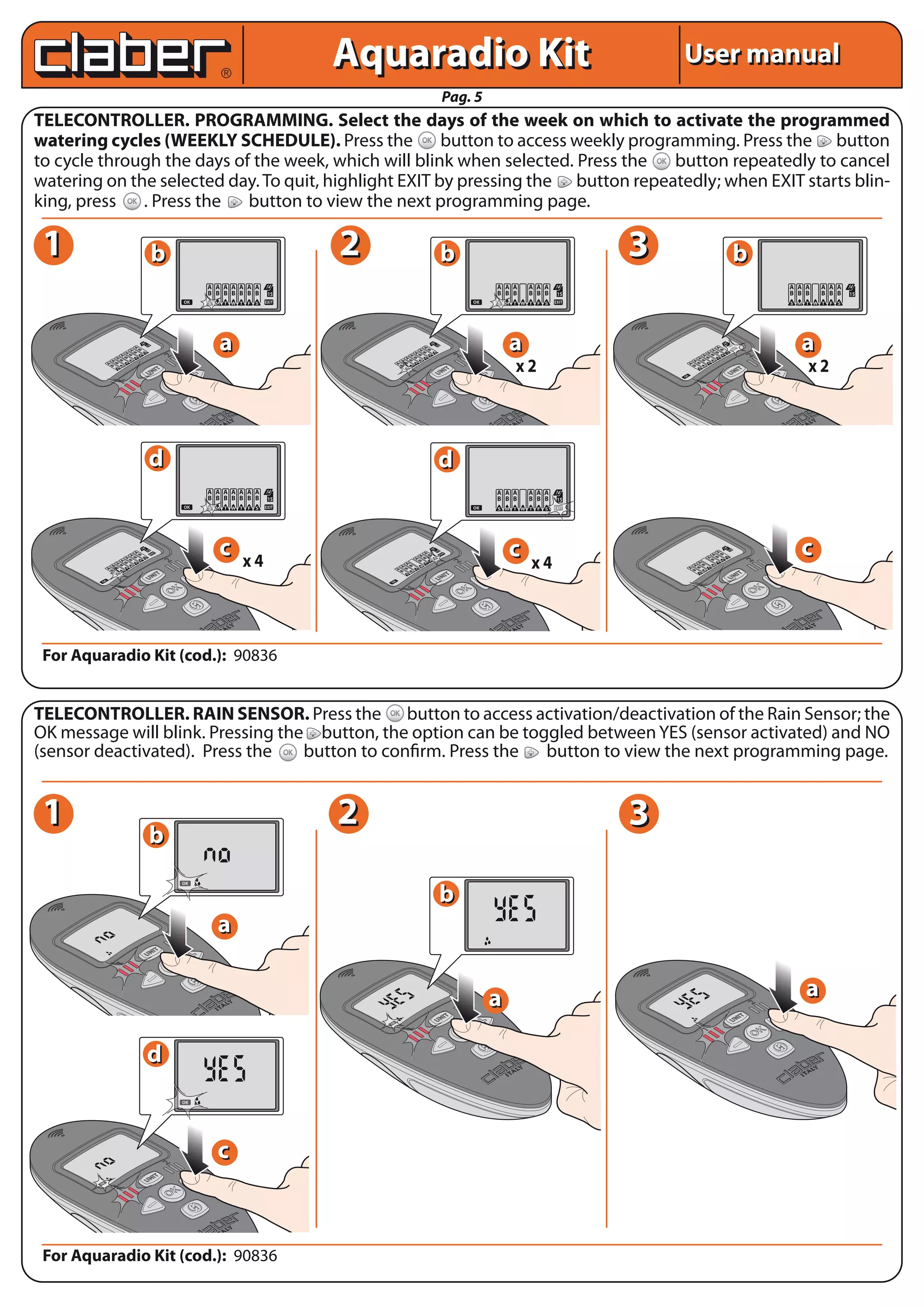 Guide aquaradio kt90836 | PDF