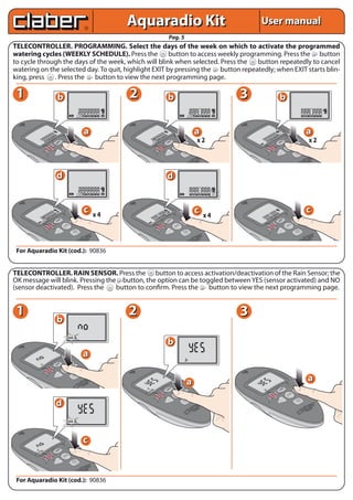 Guide aquaradio kt90836 | PDF