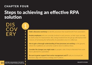 GUIDE TO RPA - Before Unleashing The Bots | PPT
