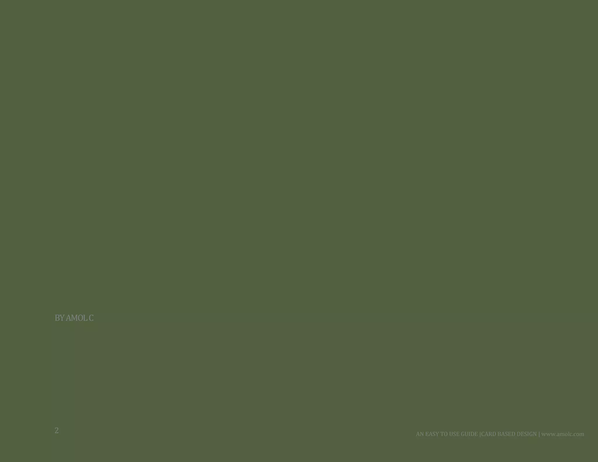 Card Based Design | An Easy to use guide | PPT