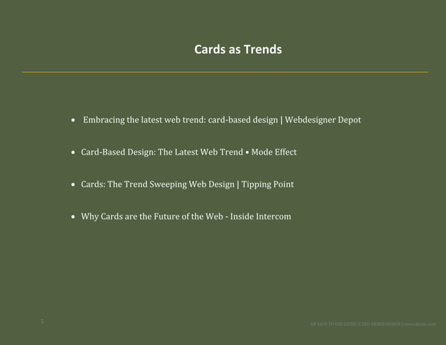 Card Based Design | An Easy to use guide | PPT