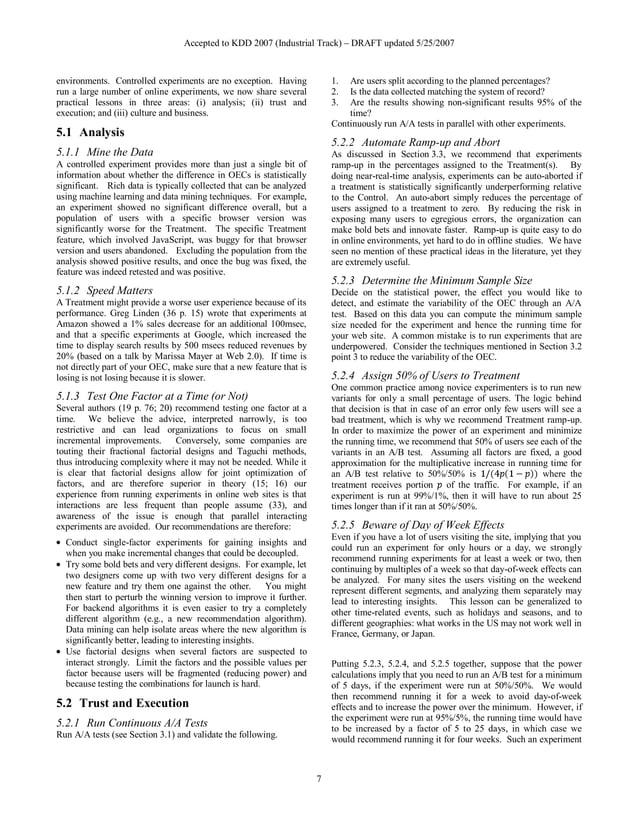 Guide Controlled Experiments | PPT