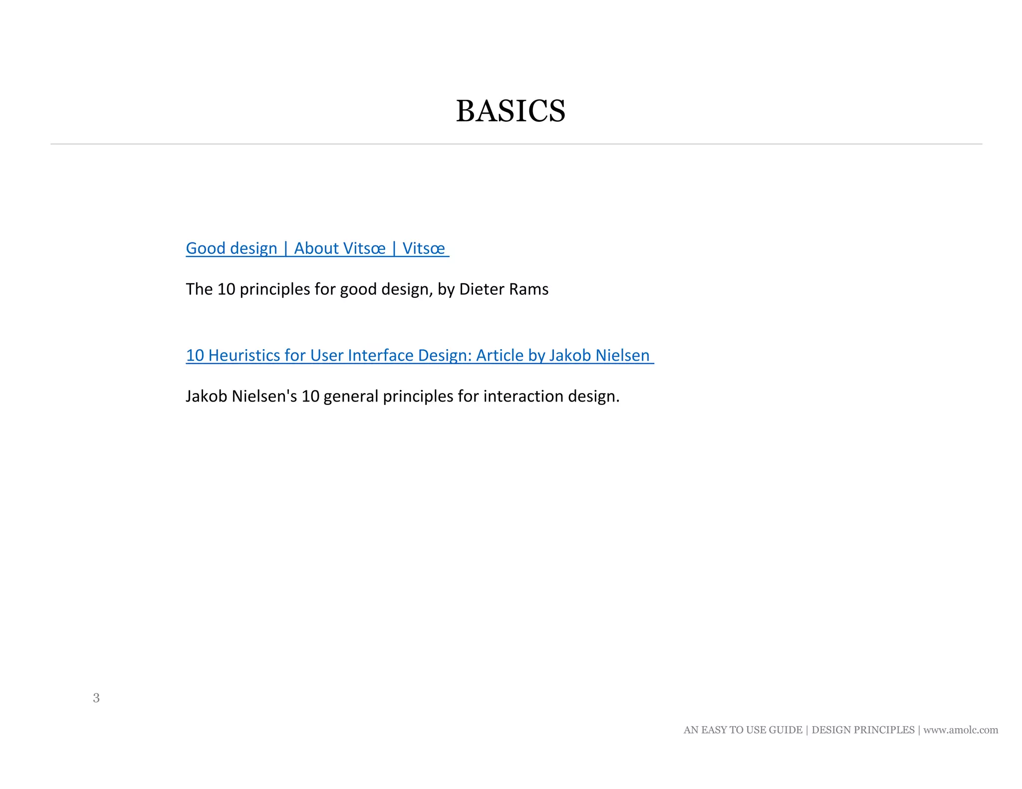 Design Principles | An Easy to use guide | PDF
