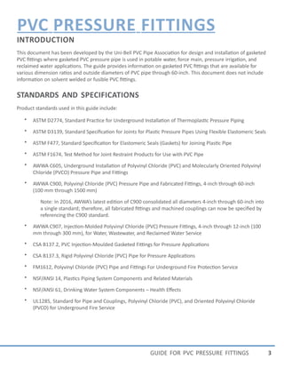 Guide for PVC Pressure Fittings - Uni Bell | PDF