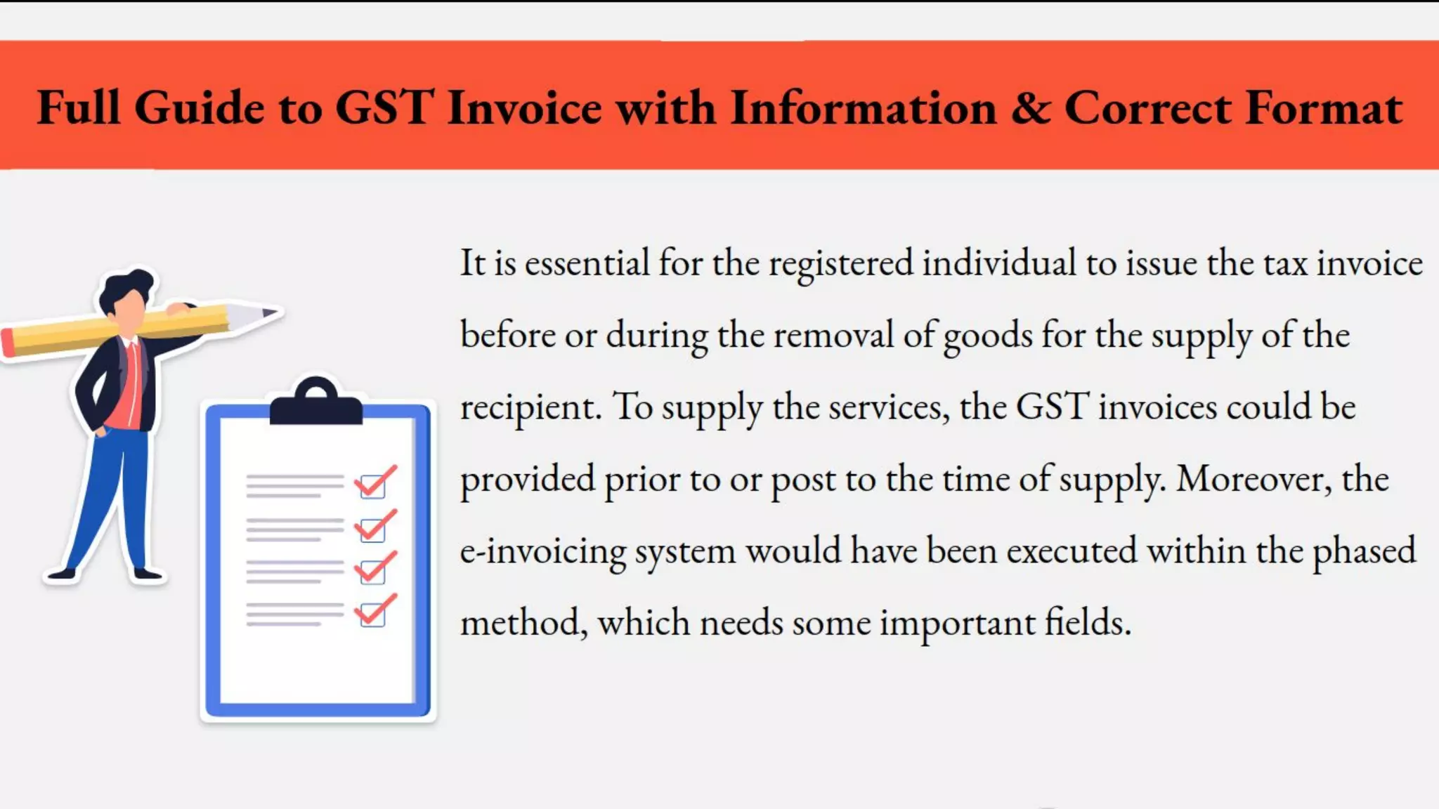A Brief Guide to GST Invoices: Essential Details and Proper Format ...