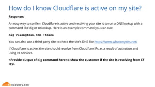 How to test if Cloudflare is running live for your website | PPT