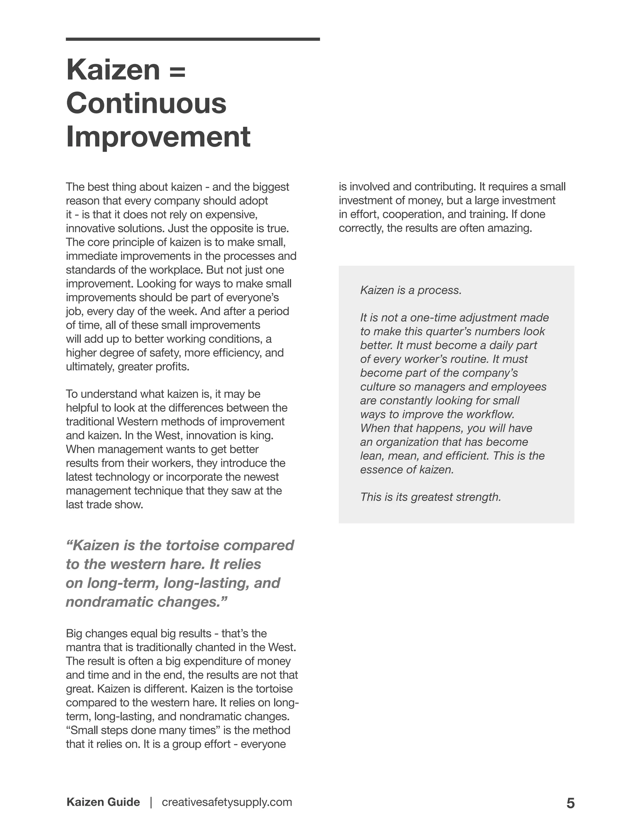 Guide kaizen | PDF