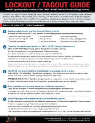 Guide lockout-tagout information and products | PDF