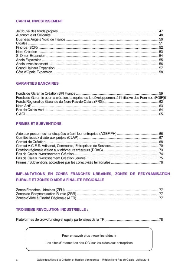 Guide Régional Des Aides à La Création Et Reprise Dentreprises Jui…
