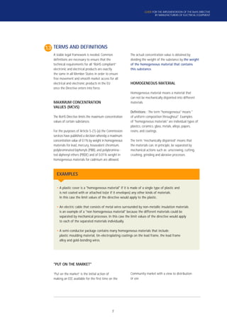 Guide for the implementation of the RoHS Directive by manufacturers of ...