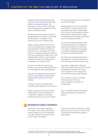 Guide for the implementation of the RoHS Directive by manufacturers of ...