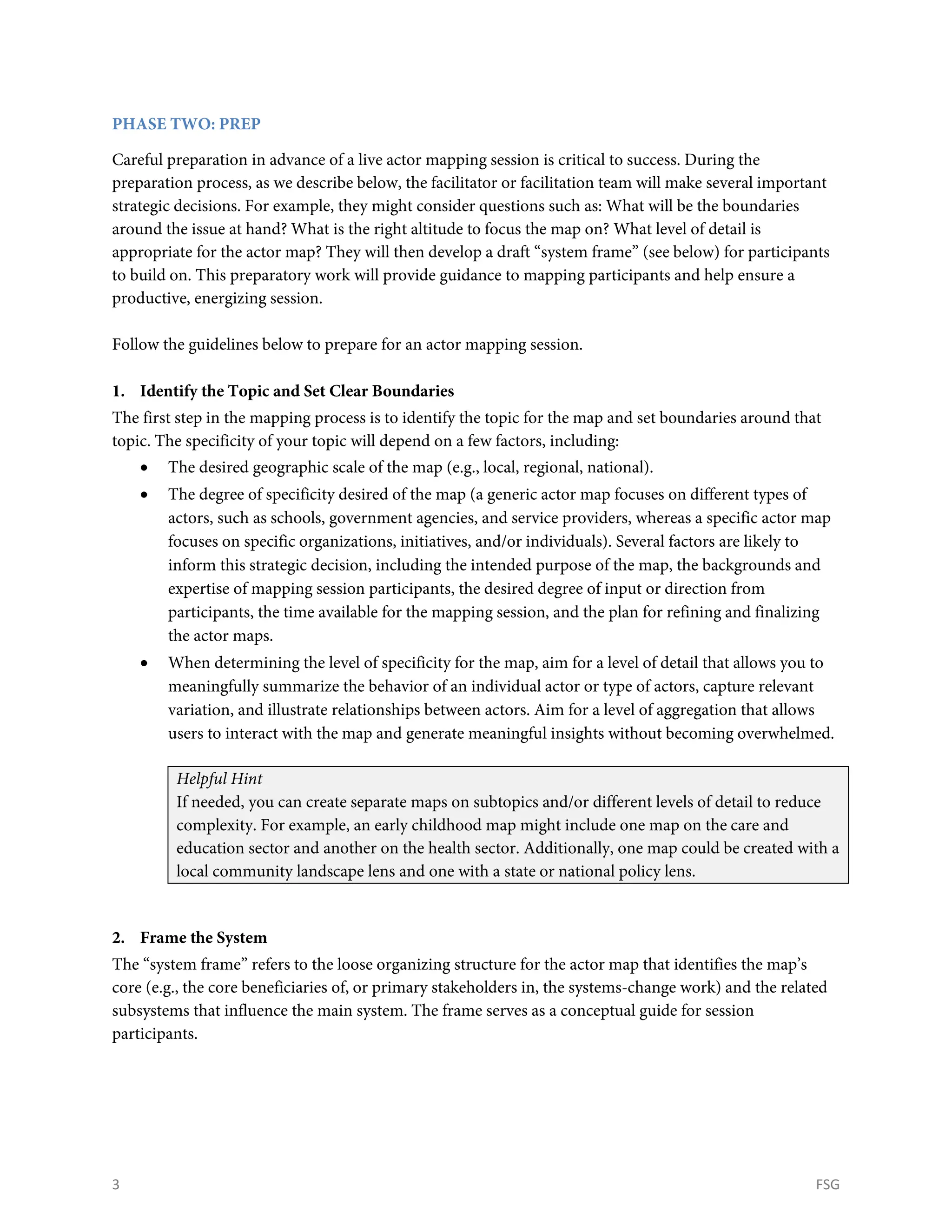 Guide-to-Actor-Mapping: How can actor mapping support systems thinking and practice? | PDF