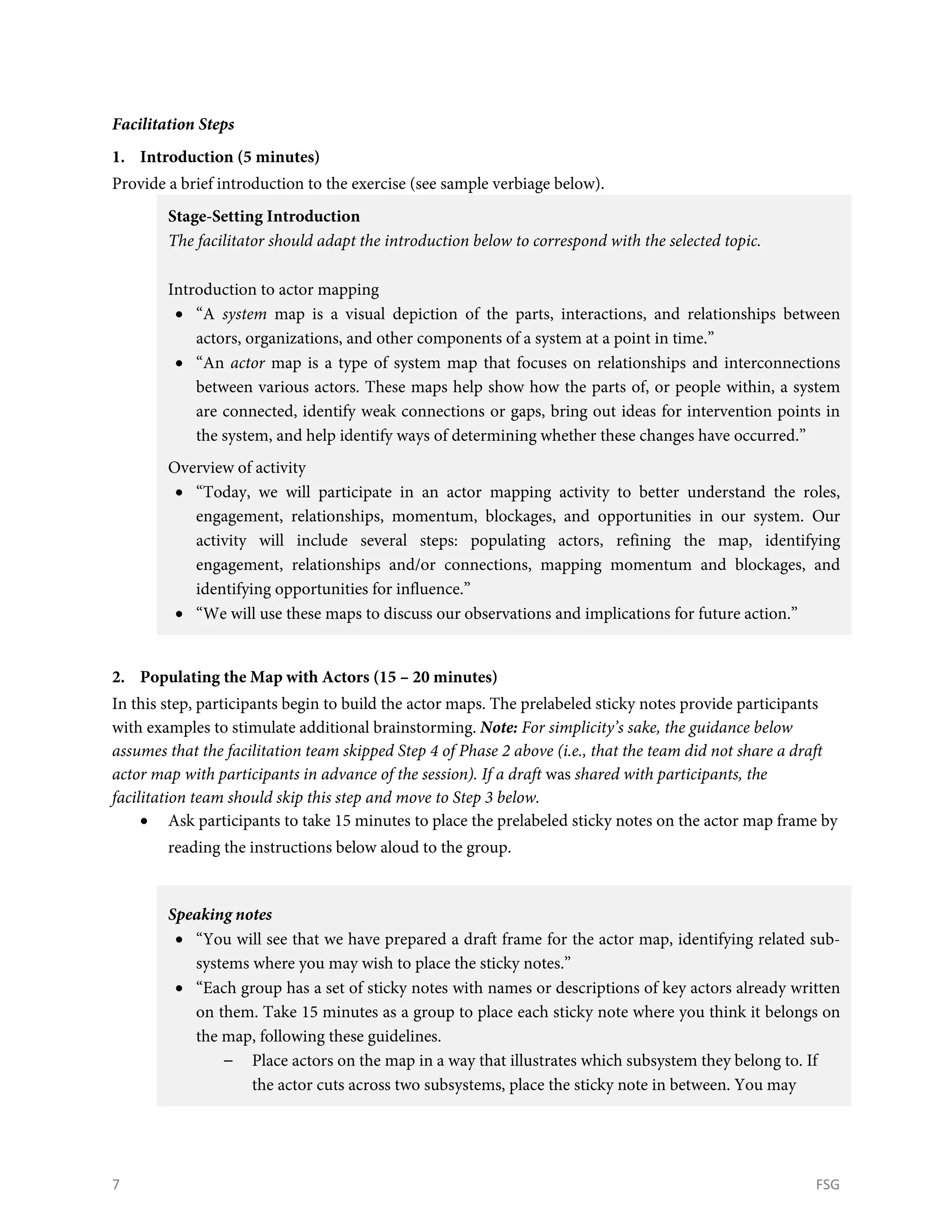 Guide-to-Actor-Mapping: How can actor mapping support systems thinking and practice? | PDF