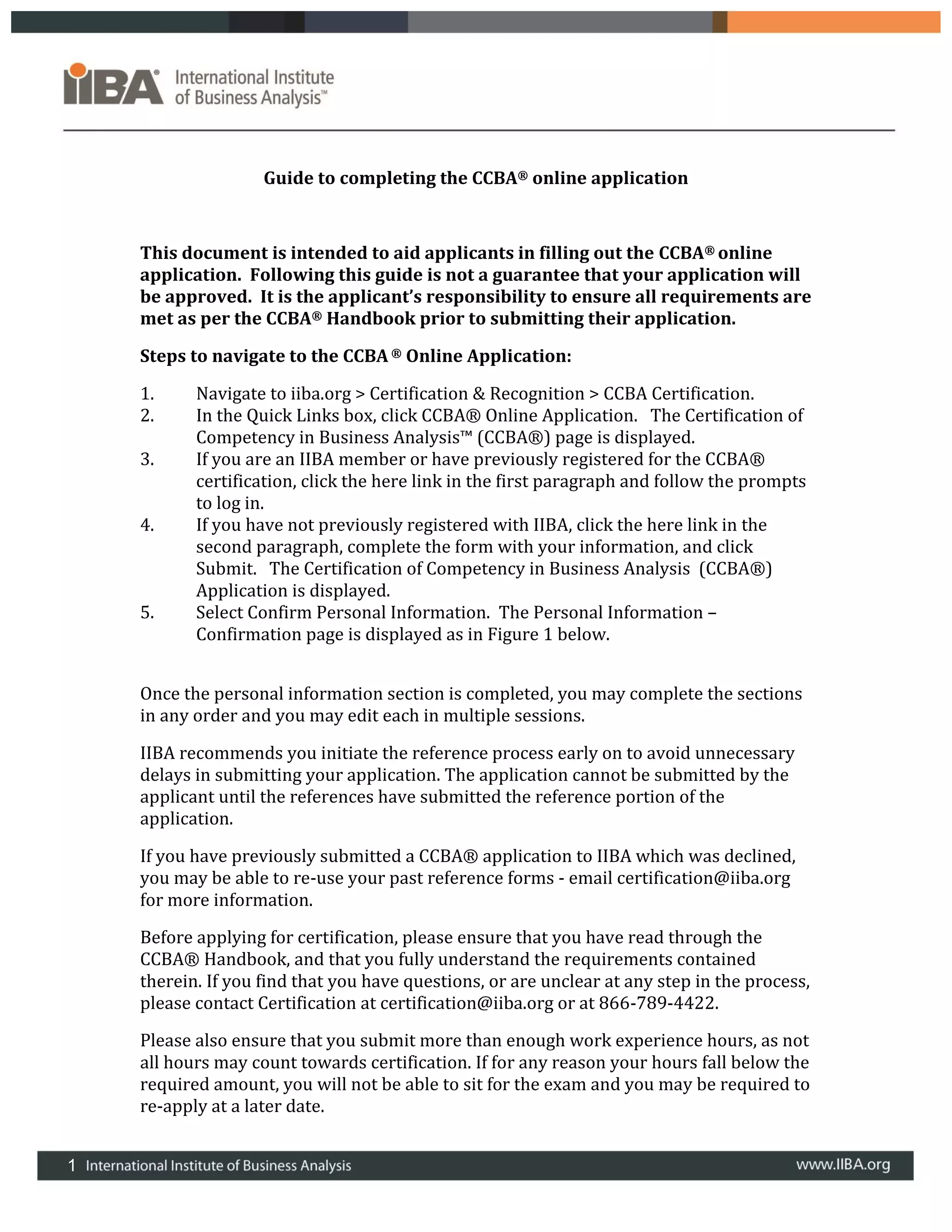 Guide to-completing-ccba-application | PDF