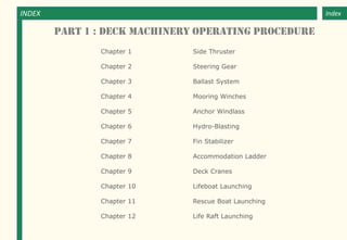 The Ultimate Guide to Operating Procedures of Deck Machinery | PDF