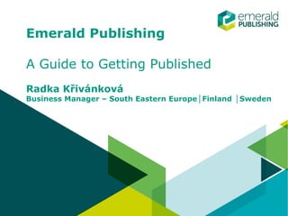 Školení -- A Guide to getting published | PDF