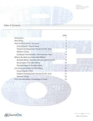 Guide to PEO Billing Reports | PDF
