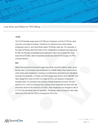 Guide to PEO Billing Reports | PDF | Personal Taxes | Personal Finance