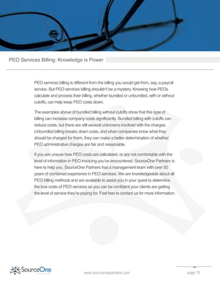 Guide to PEO Billing Reports | PDF | Personal Taxes | Personal Finance