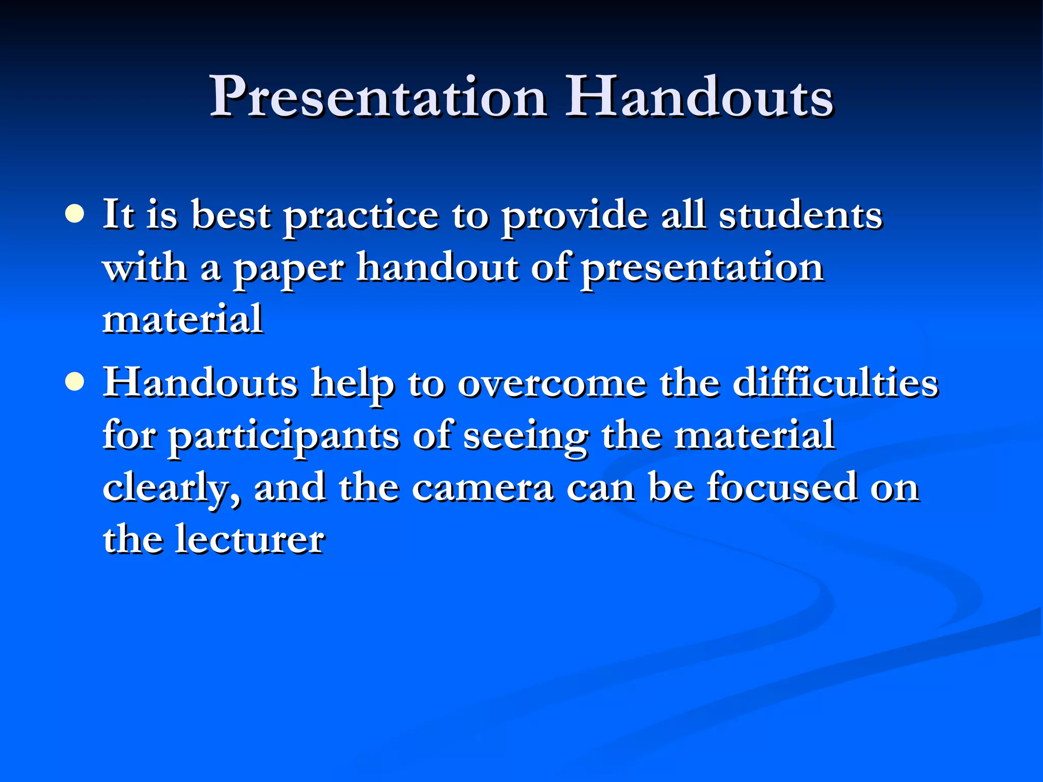 Guide to Successful Lectures | PPT