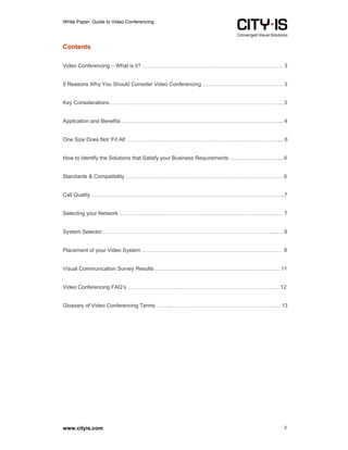 Guide to Video Conferencing | PDF