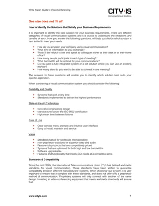 Guide to Video Conferencing | PDF