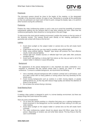 Guide to Video Conferencing | PDF