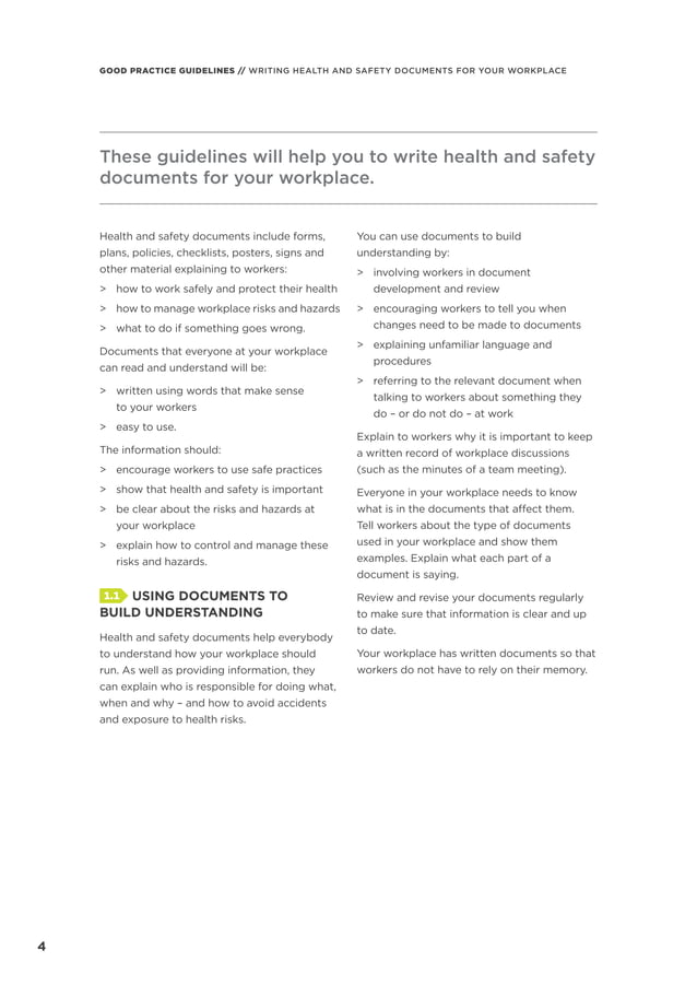 Guide to-writing-health-and-safety-documents | PDF