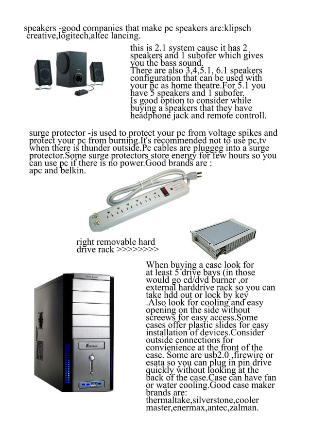 Guide To Your Pc Hardware,Software,P2p,Game Emulators | PDF