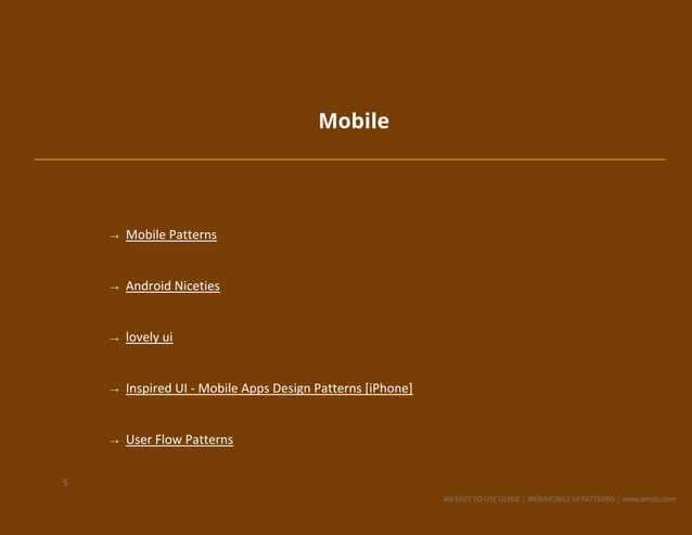 Webmobile Ui Pattern Libraries An Easy To Use Guide Ppt