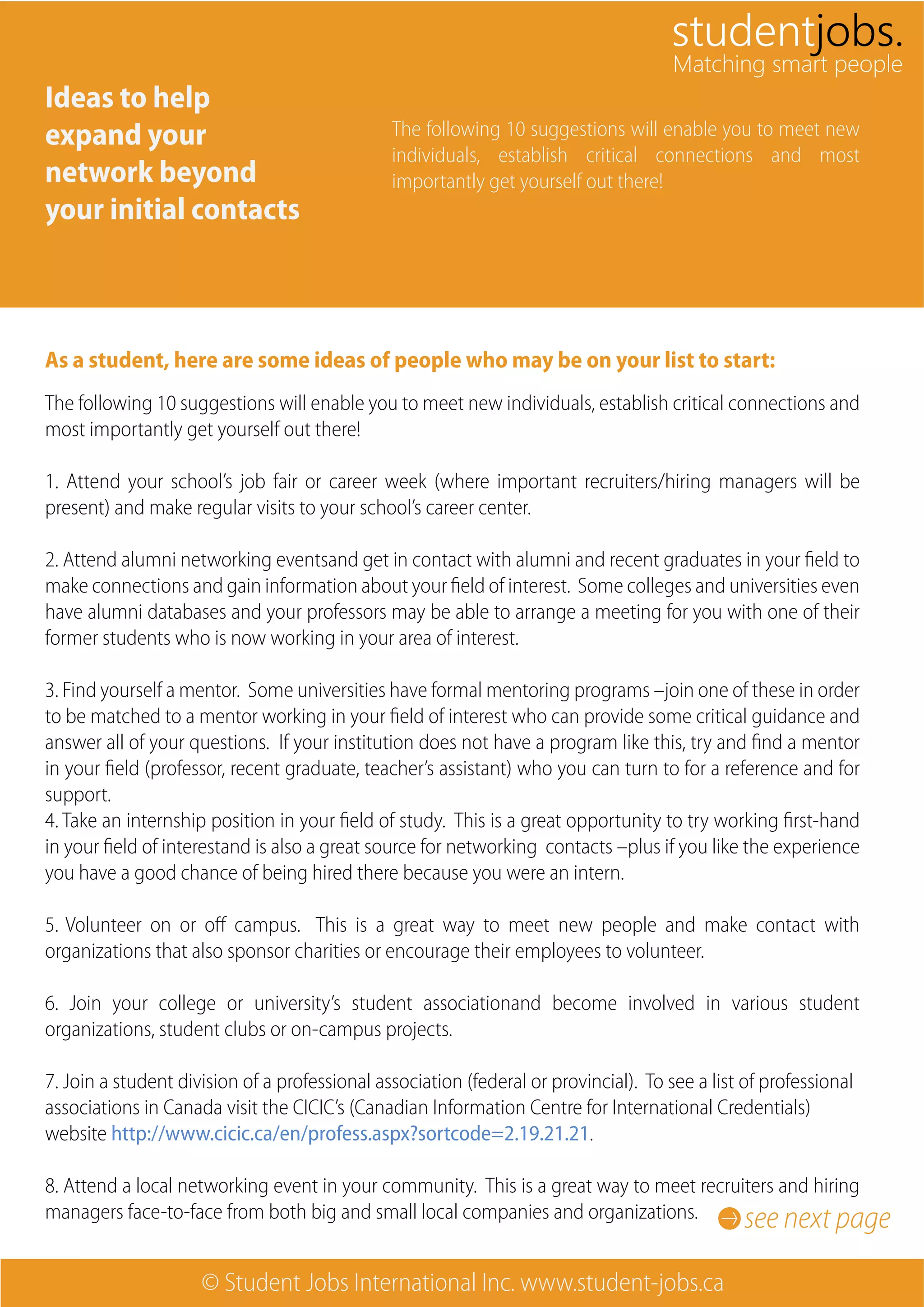 Guide # 1 how to start networking | PDF