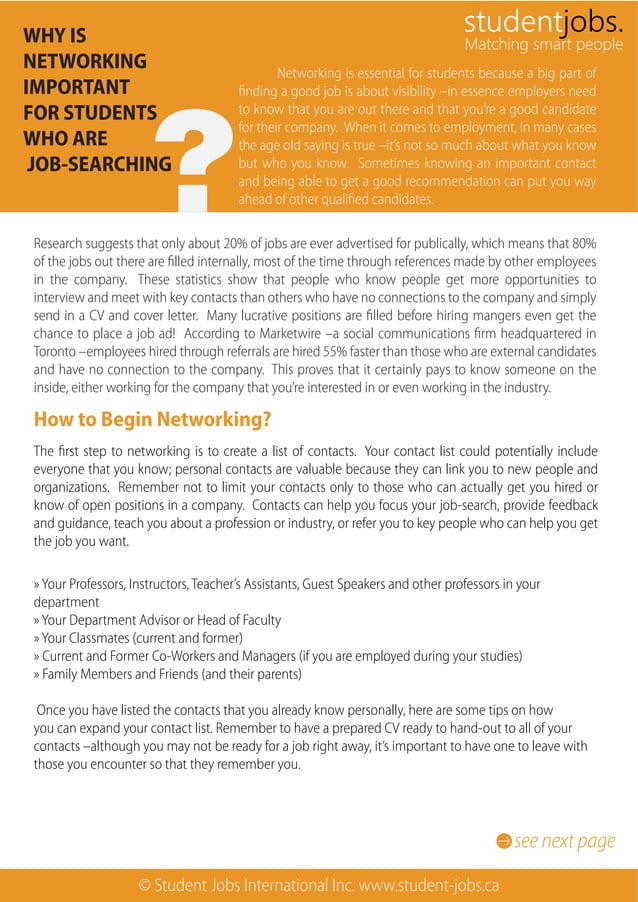 Guide # 1 how to start networking | PDF