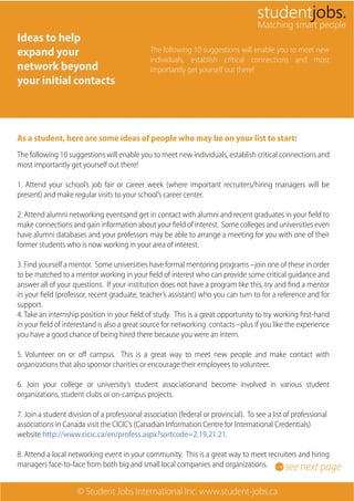 Guide # 1 how to start networking | PDF