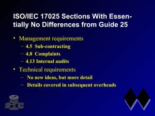 Guide25 vs ISO/IEC17025 | PPT