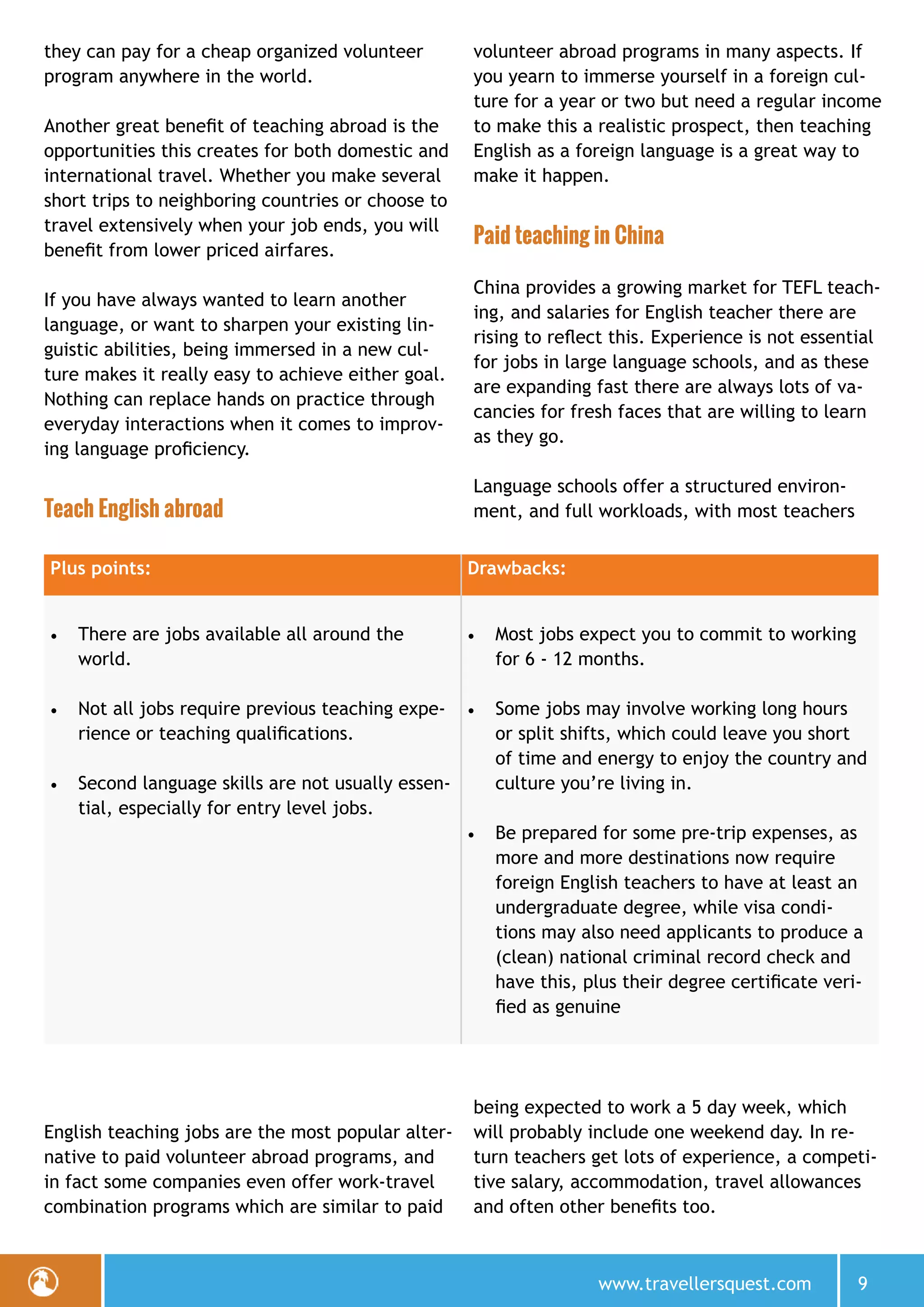 Paid Volunteer Abroad Guide | PDF