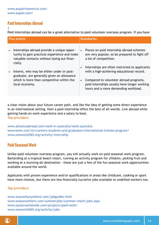 Paid Volunteer Abroad Guide | PDF