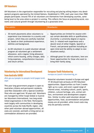 Paid Volunteer Abroad Guide | PDF