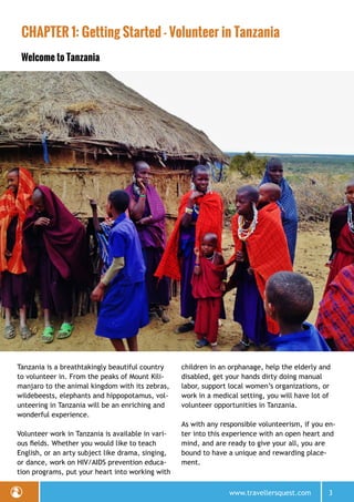 The Free Definitive Guide to Volunteer in Tanzania | PDF