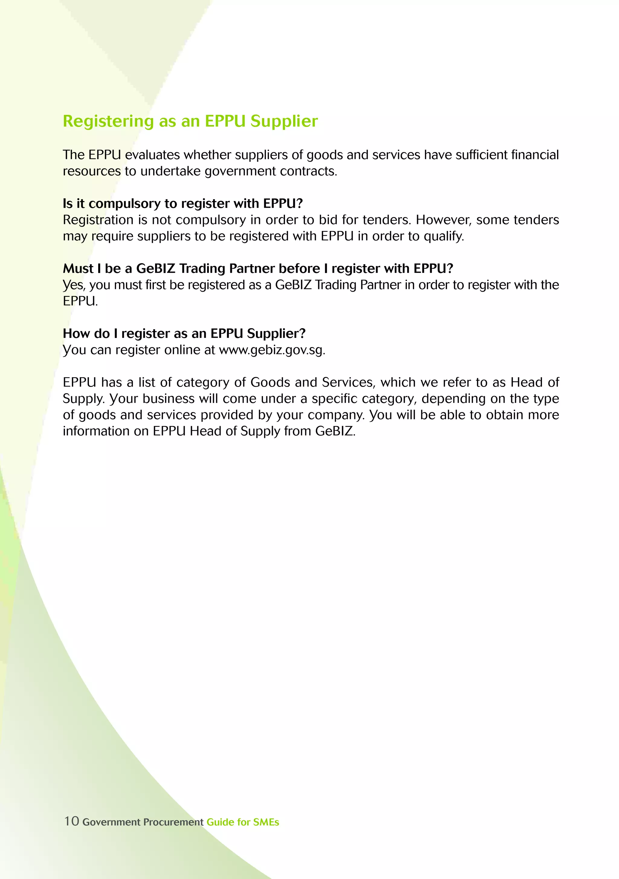 Guidebook Government Procurement Guide For SMEs | PDF