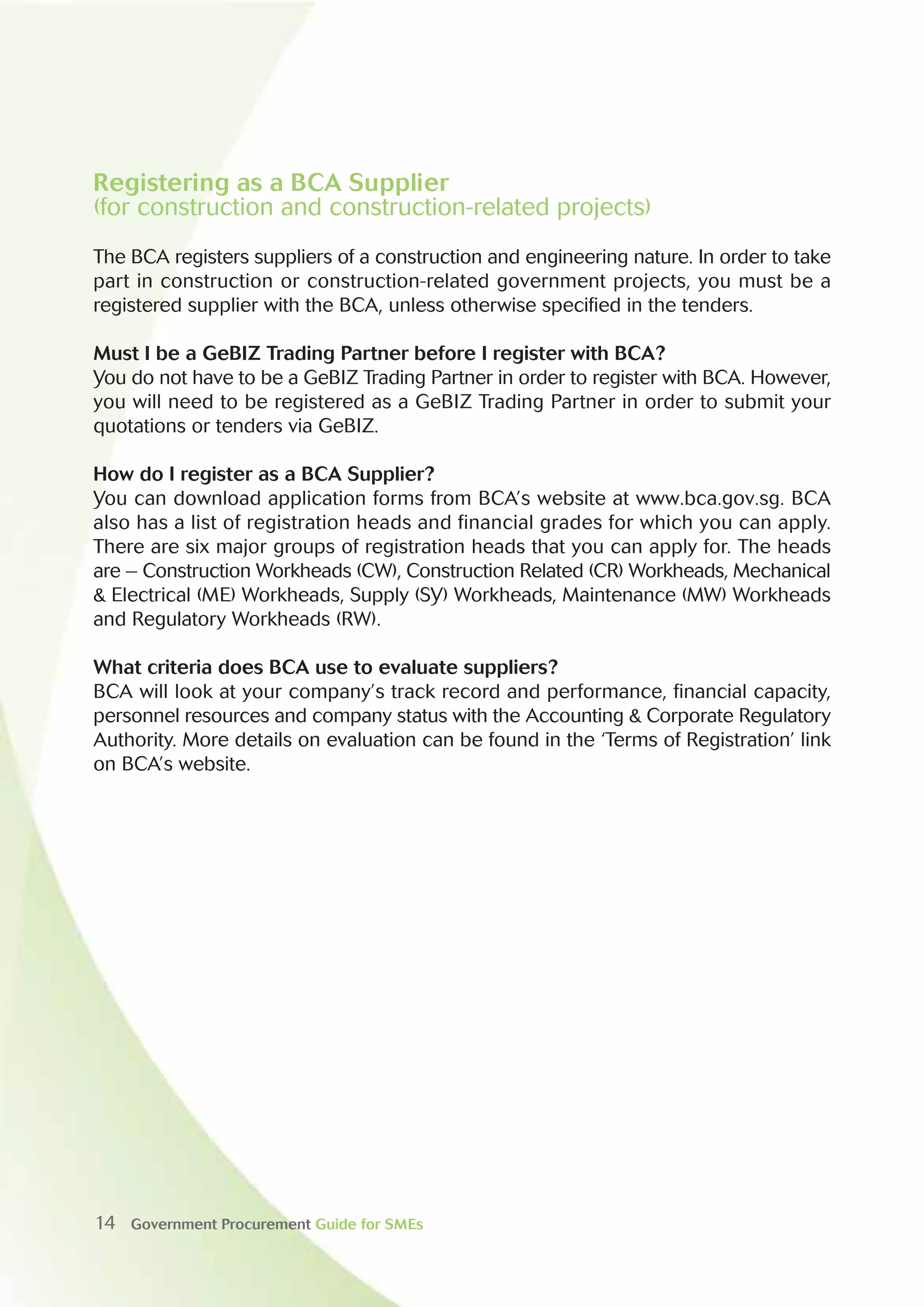 Guidebook Government Procurement Guide For SMEs | PDF