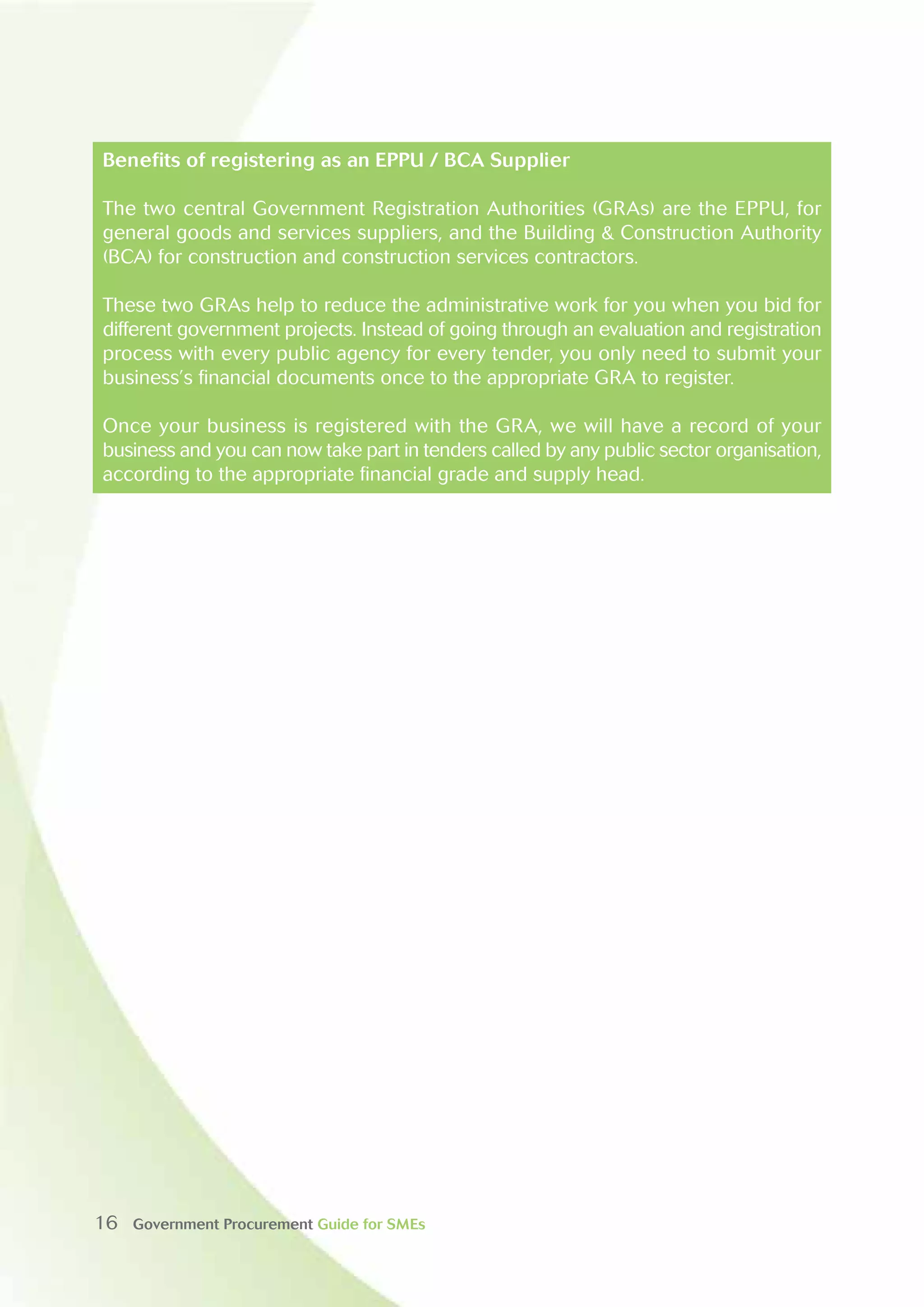 Guidebook Government Procurement Guide For SMEs | PDF