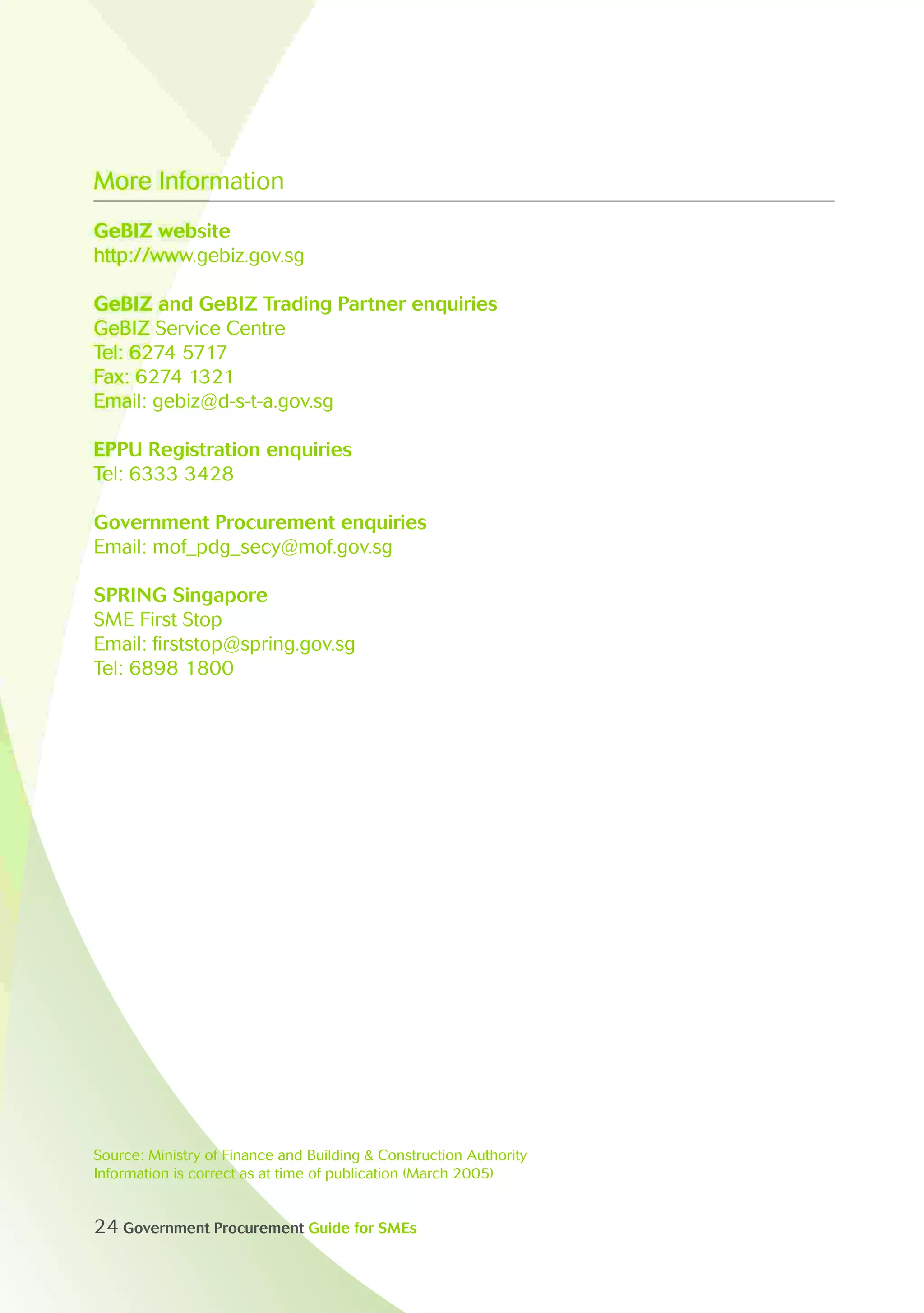 Guidebook Government Procurement Guide For SMEs | PDF